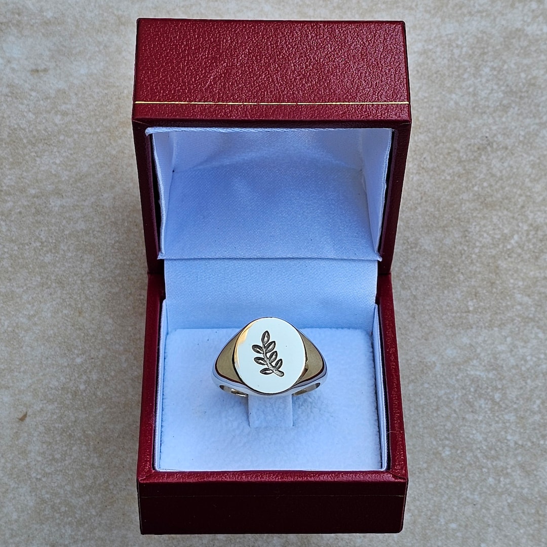 Acacia Masonic Ring - 9K Gold - Etsy