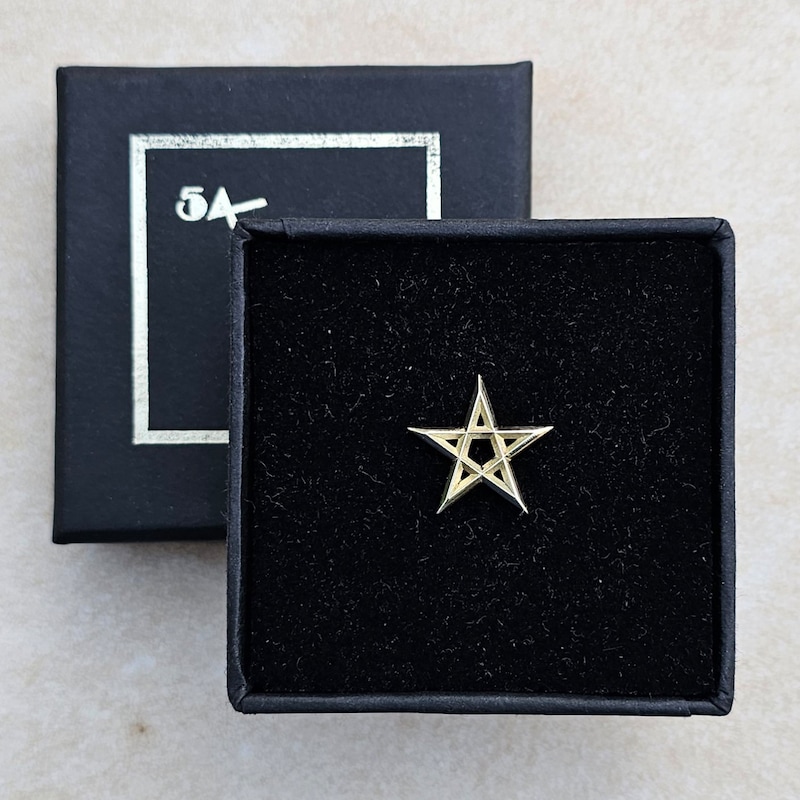 Pentagram Pin - Etsy