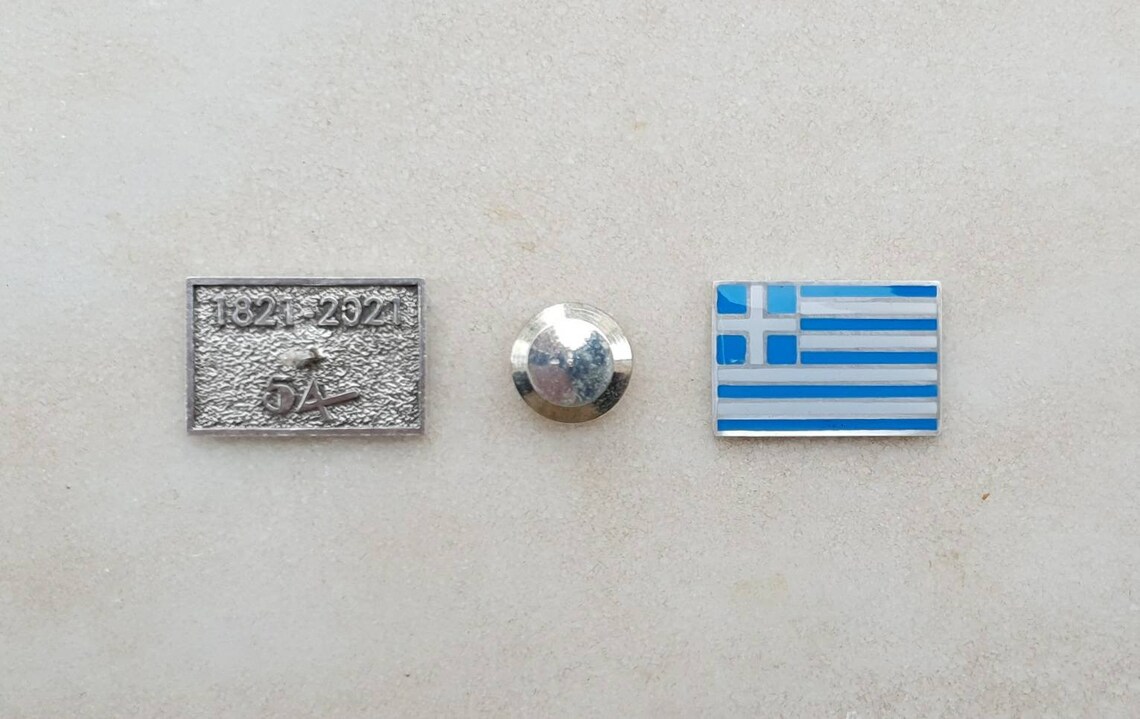 Greek Flag Lapel Pin | Etsy