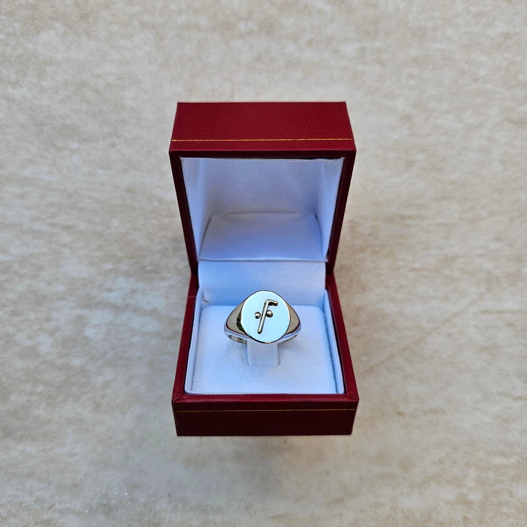 Masonic Ring - Tubal Cain, Silver 925K With 9K Gold Motif - Etsy