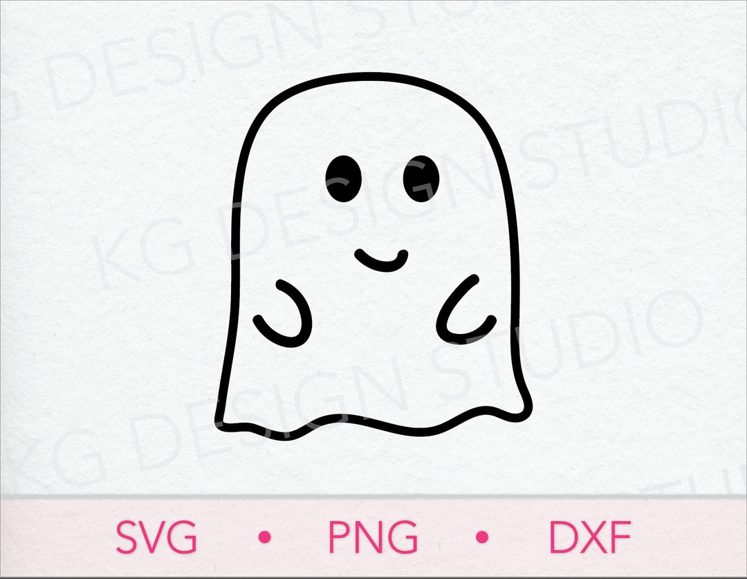 Cute Ghost SVG, PNG, DXF, Halloween Cricut Cut File - Etsy