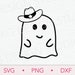 Cowboy Ghost SVG, PNG, DXF, Halloween Cricut Cut File - Etsy