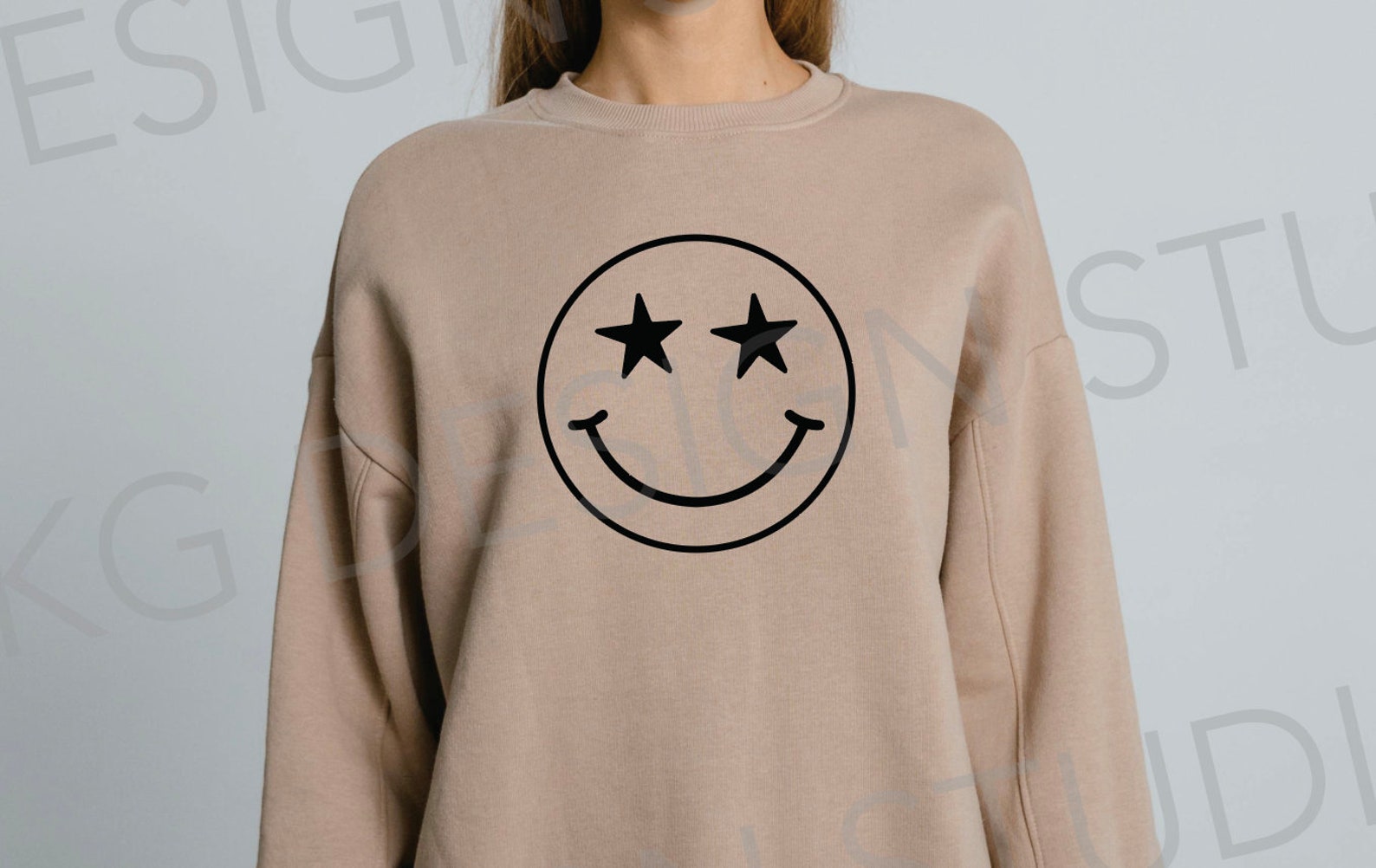 Star Smiley SVG DXF PNG, Smiley Face, Cricut Cut File, Digital Download ...