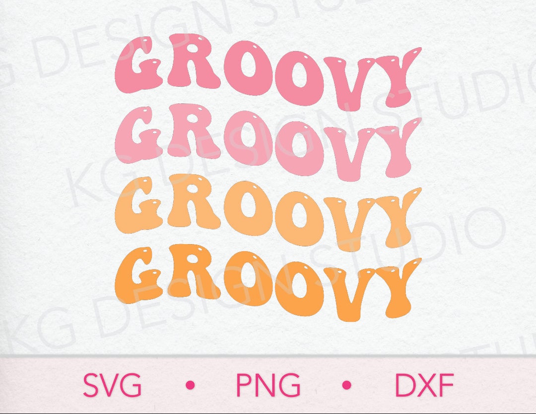 Groovy Aesthetic, Groovy SVG PNG DXF, Hippie, Aesthetic, Iron On ...