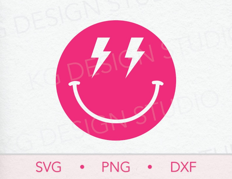 Lightning Smile SVG PNG DXF, Digital Download, Cricut Cut File, Western ...