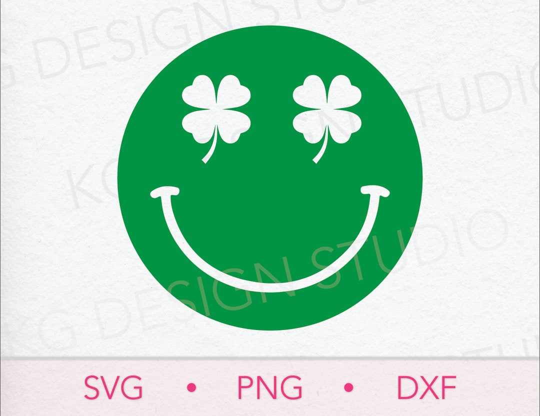 Lucky Smiley SVG DXF PNG, St. Patty's Day - Etsy