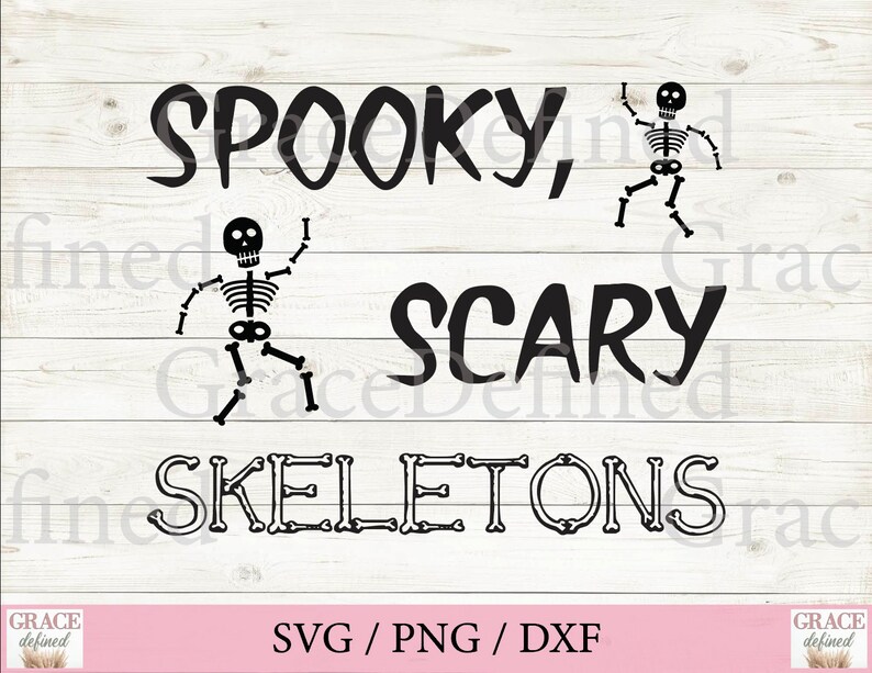 Spooky Scary Skeleton SVG DXF PNG Halloween Svg Cricut Cut - Etsy