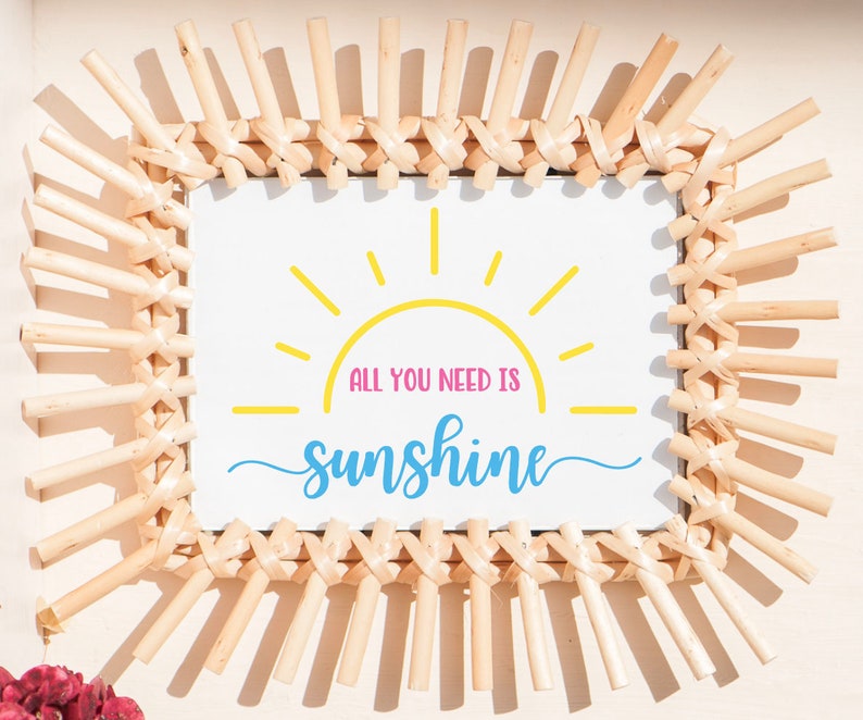 All You Need is Sunshine SVG PNG DXF, Summertime, Sunshine, Cricut Cut ...