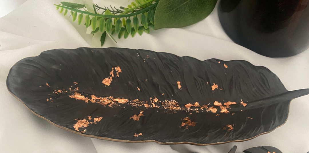 Feather Catchall Tray Handmade Trinket Tray Key Tray - Etsy