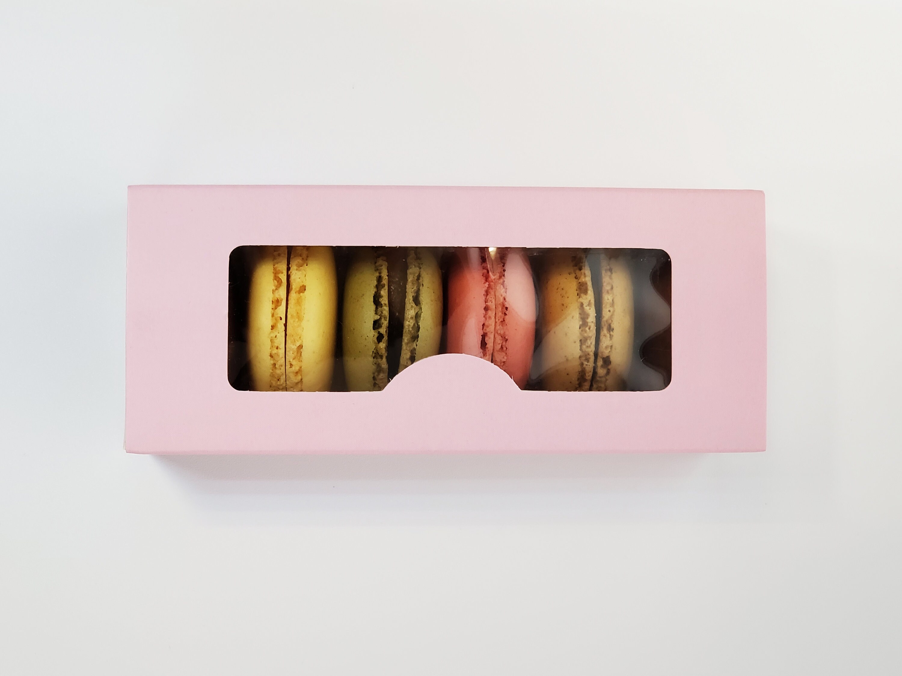 Pink 6 Pc Macaroon Box - Etsy