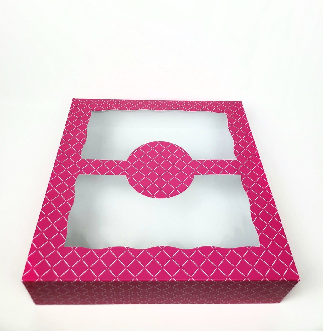 Pattern Window Cake Box 12x12x3 Inch - Etsy