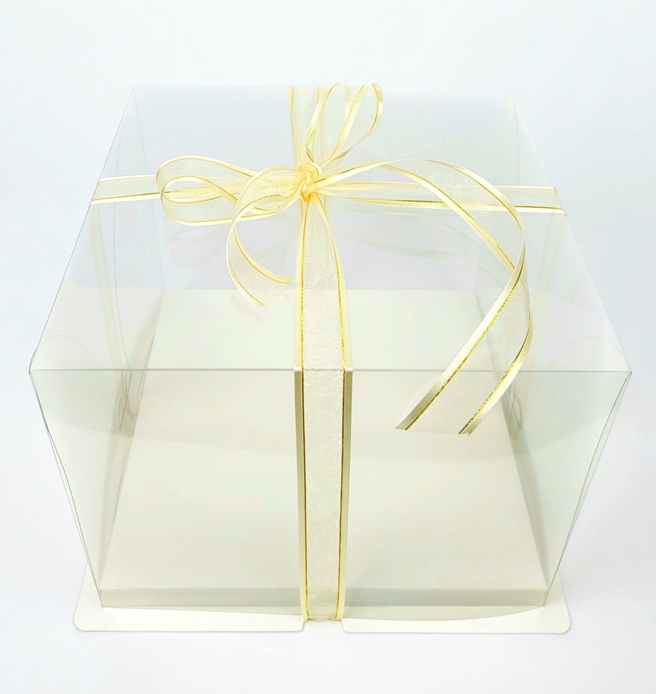White Square Clear Plastic Cake Box - Etsy