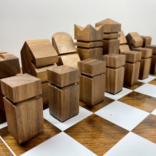 Minimalist Chess Set - Etsy