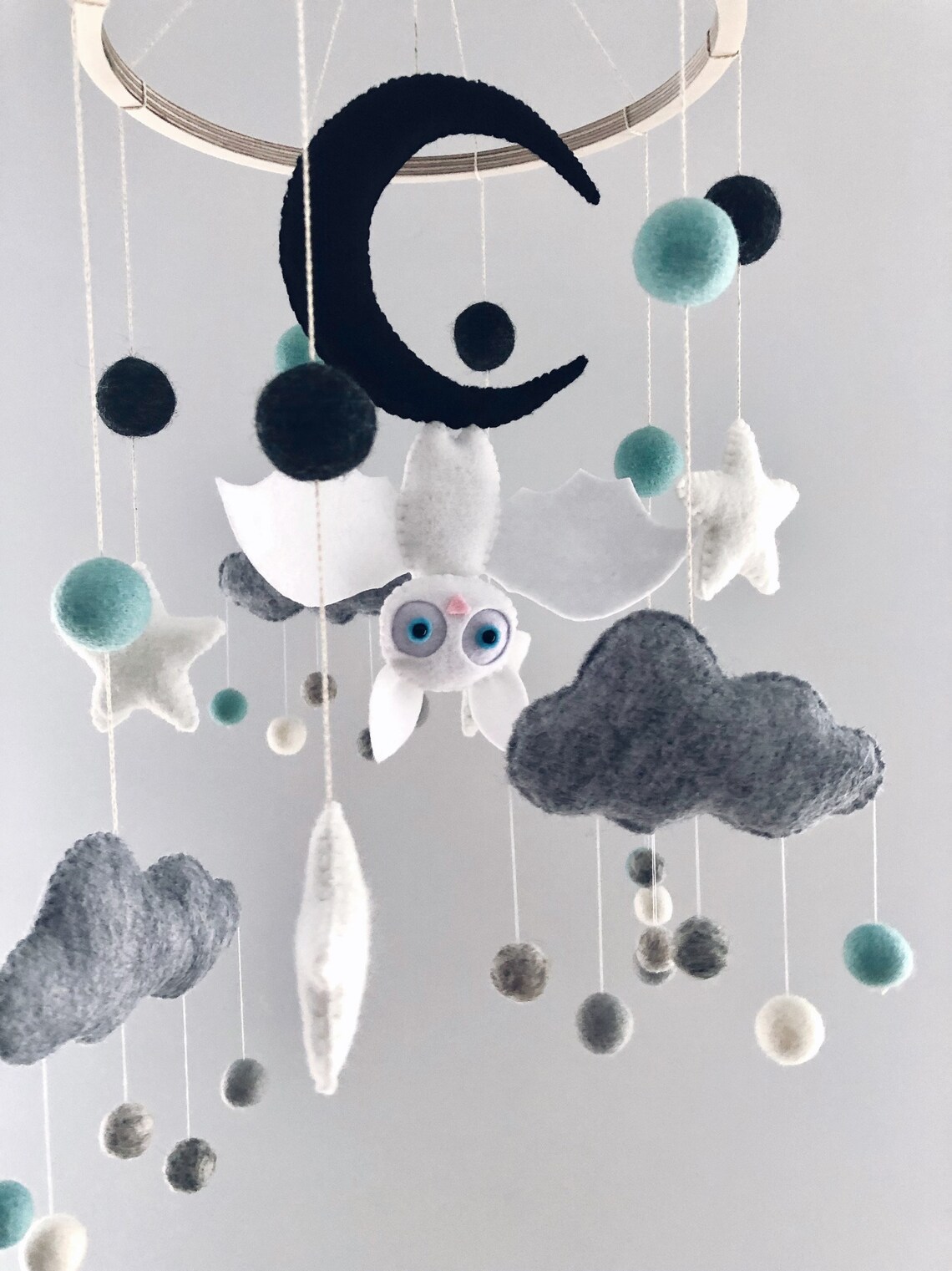Bat Baby Mobile Bat Nursery Mobile Hanging Bat Halloween - Etsy