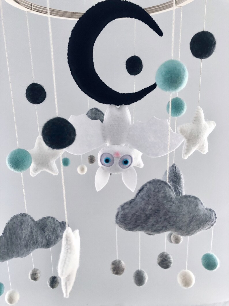 Bat Baby Mobile Bat Nursery Mobile Hanging Bat Halloween - Etsy