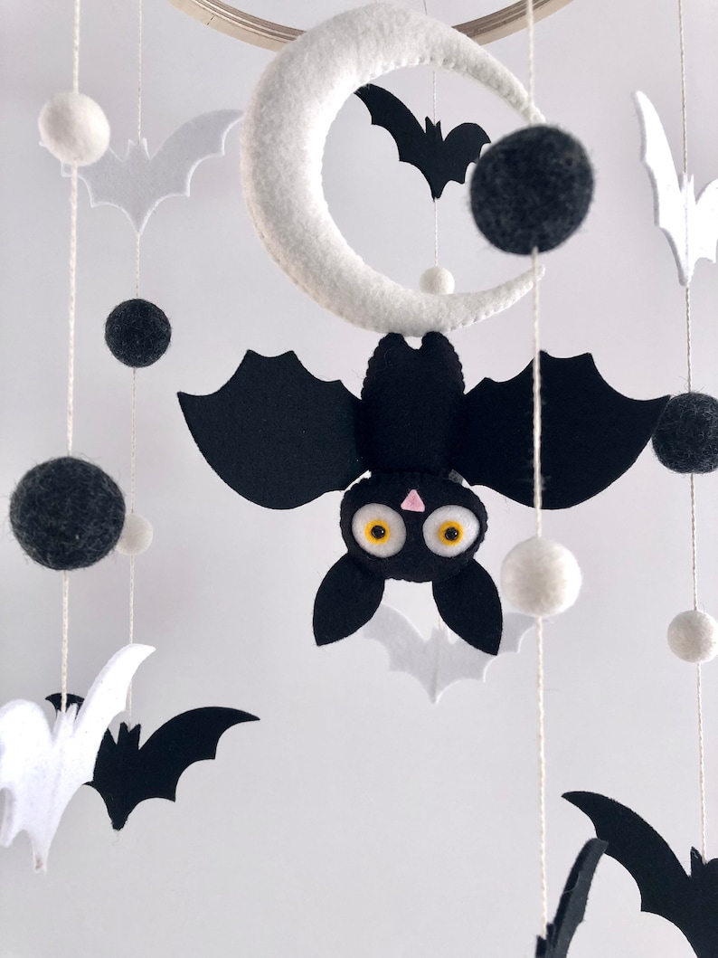 Bat Baby Mobile Bat Nursery Mobile Hanging Bat Halloween - Etsy