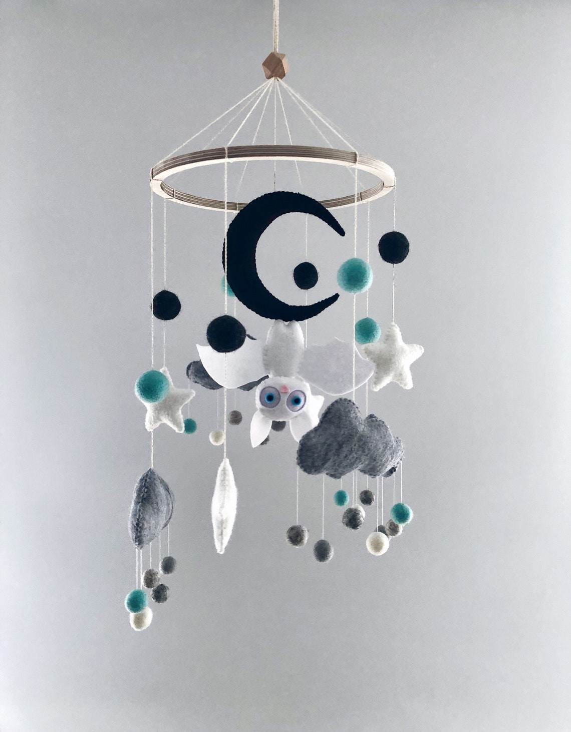 Bat Baby Mobile Bat Nursery Mobile Hanging Bat Halloween - Etsy