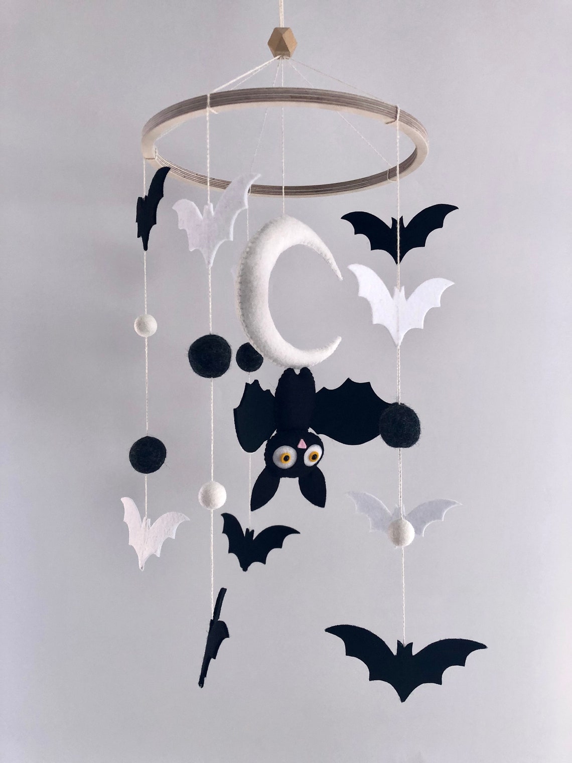 Bat Baby Mobile Bat Nursery Mobile Hanging Bat Halloween | Etsy