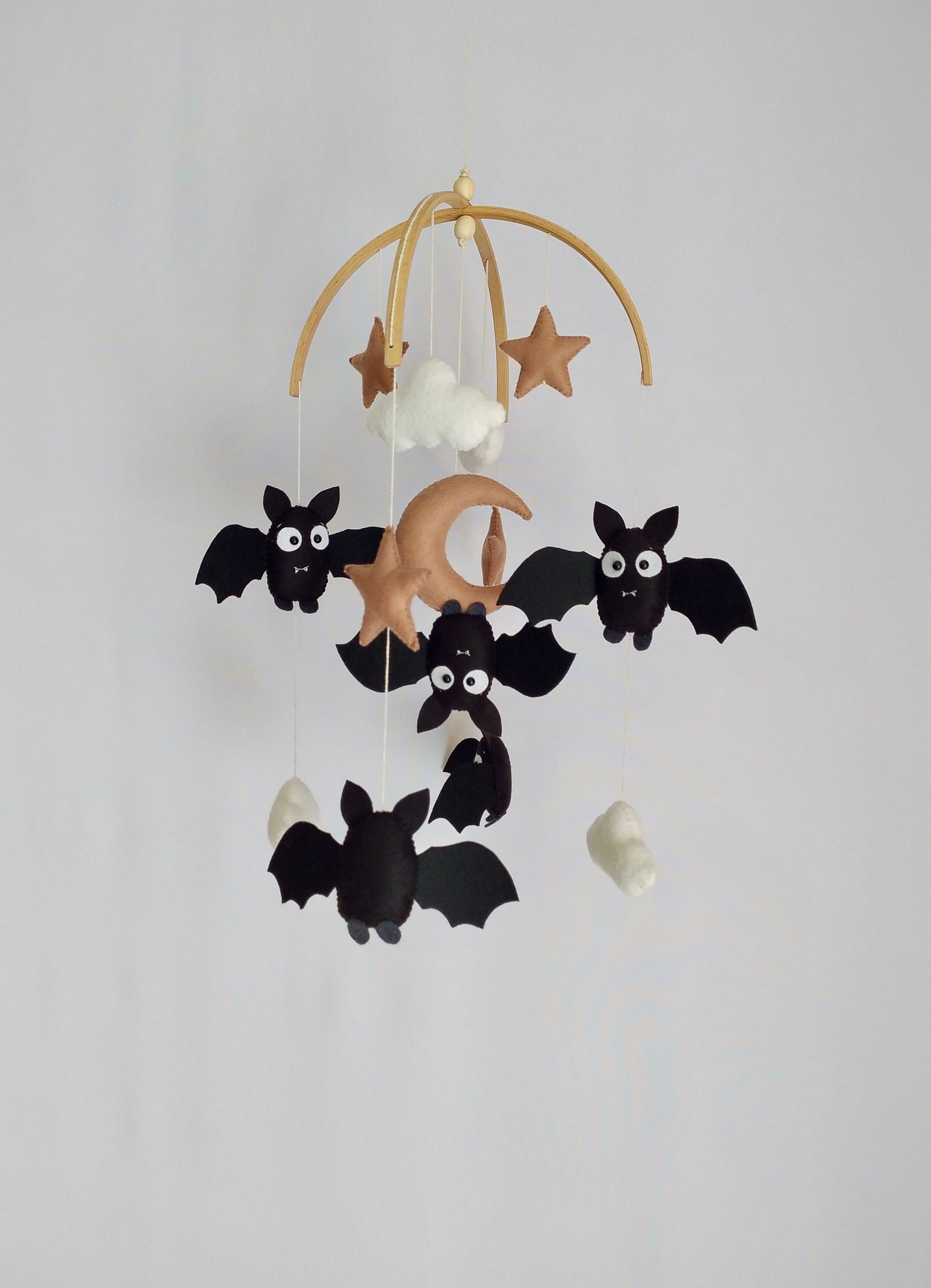 Bat Baby Mobile Bat Nursery Mobile Hanging Bat Halloween - Etsy