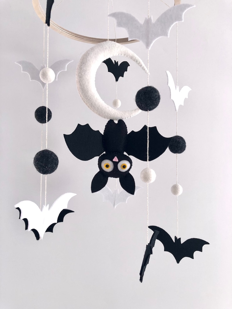 Bat Baby Mobile Bat Nursery Mobile Hanging Bat Halloween | Etsy