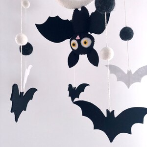 Bat Baby Mobile, Bat Nursery Mobile, Hanging Bat, Halloween Baby Mobile ...