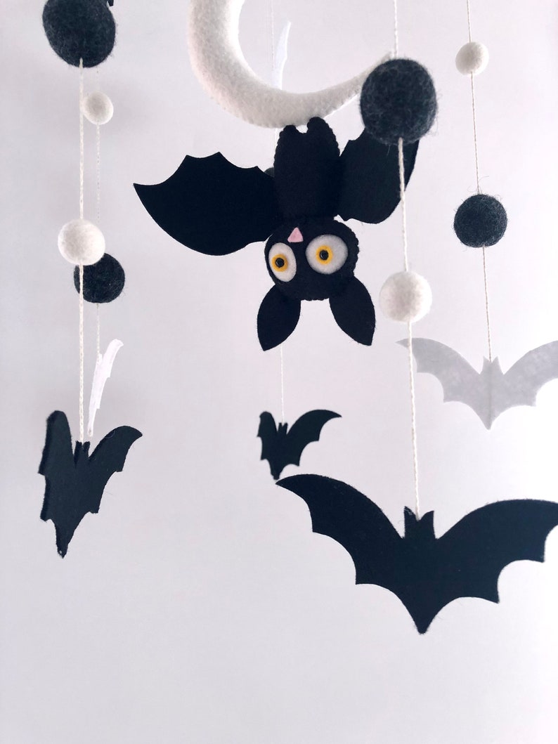 Bat Baby Mobile Bat Nursery Mobile Hanging Bat Halloween - Etsy