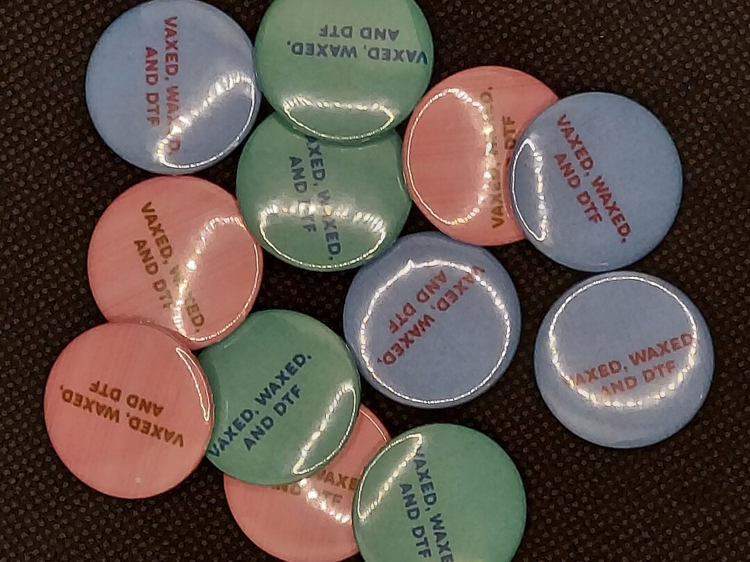 Vaxed Waxed and DTF Pins pack of 10 - Etsy