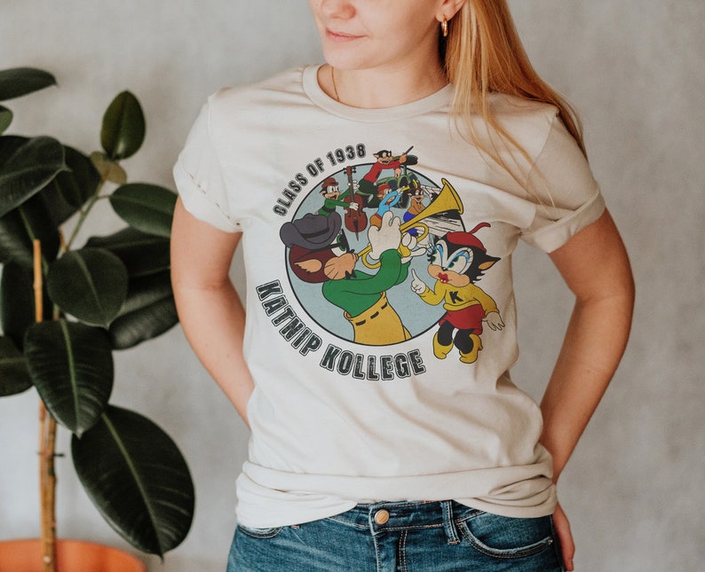 Katnip Kollege Shirt Classic Cartoons Unisex Tshirt - Etsy