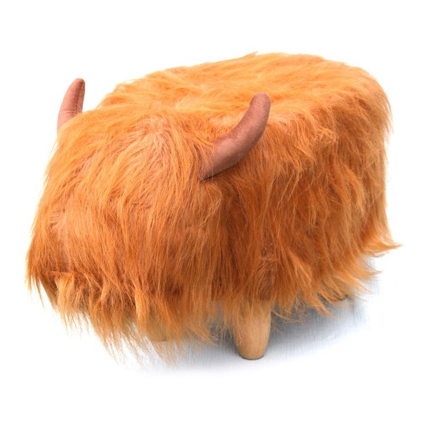 Highland Cow Footstool - Etsy