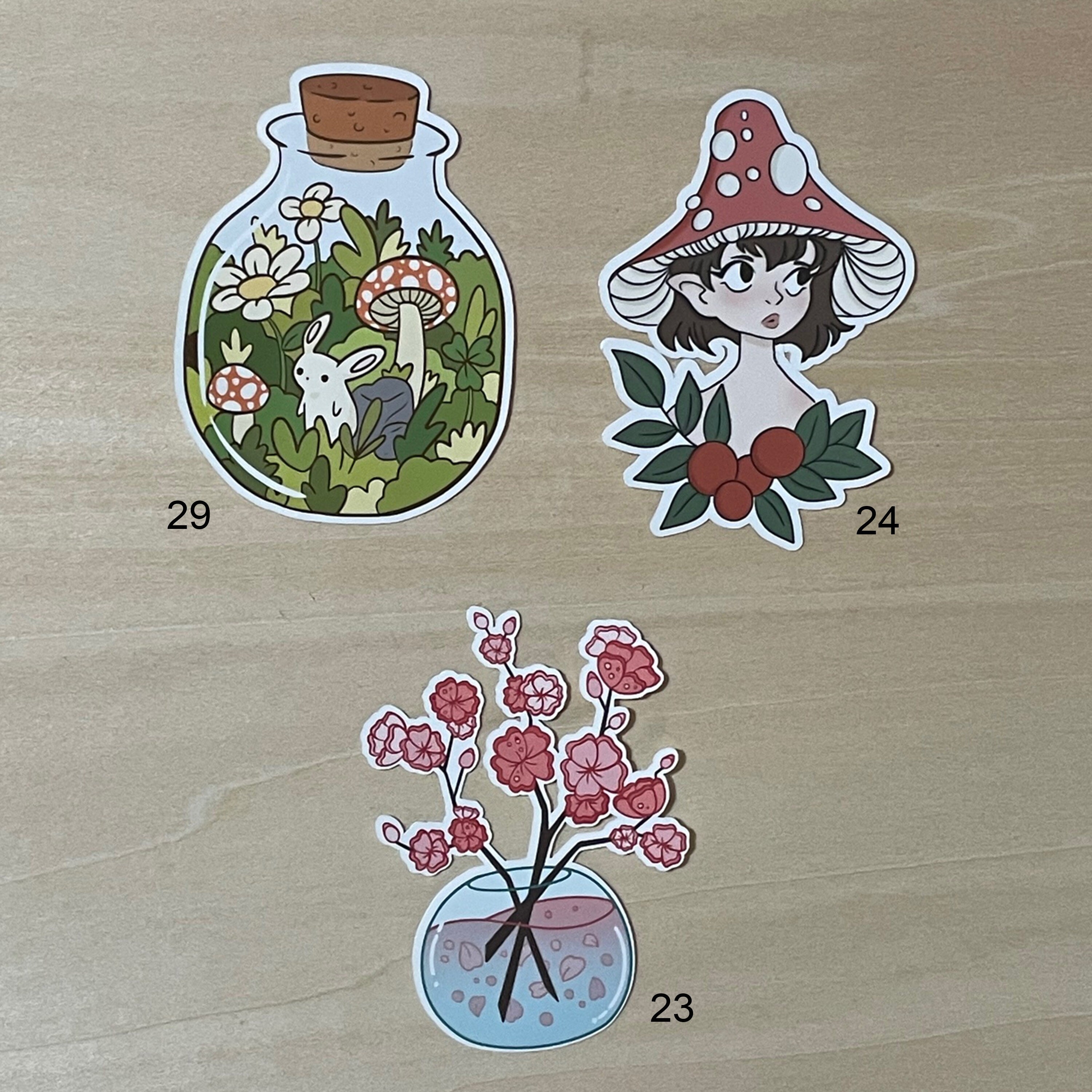 Cottage Core, Mushroom, Bugs, Pokemon Stickers - Etsy