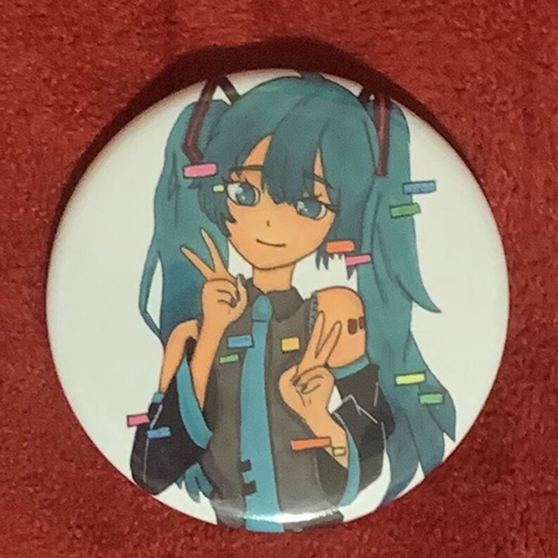 2.5 Buttons characters Miku Space and More - Etsy