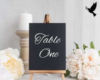 Table Number Font | Etsy UK