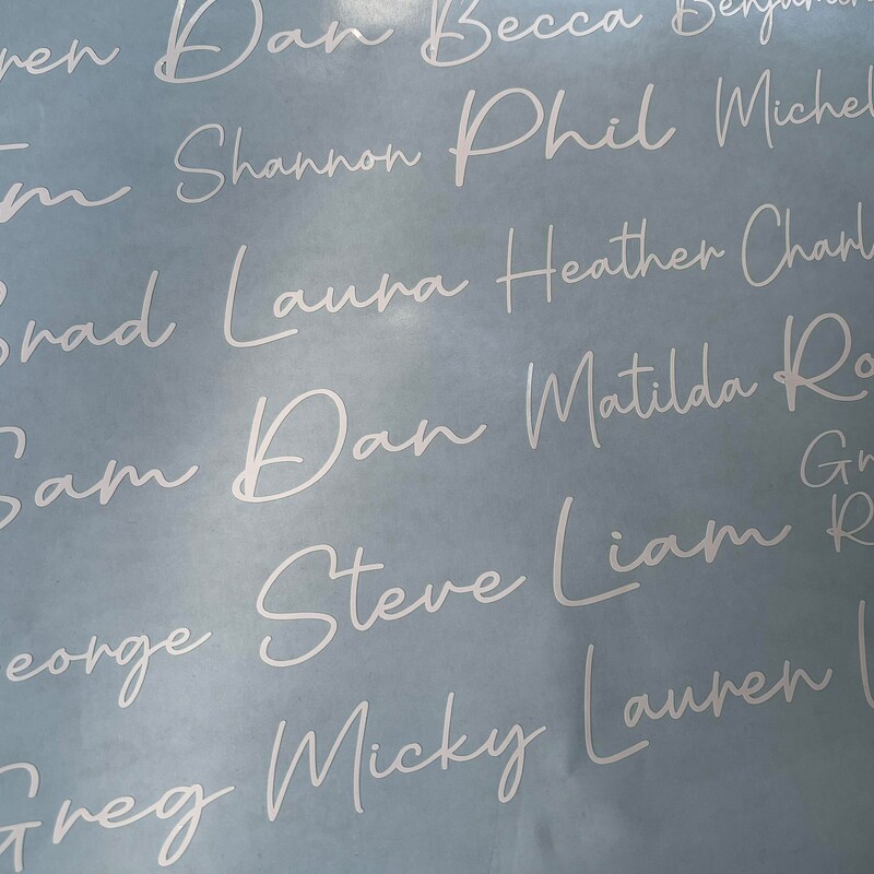 Vinyl Name Sticker - Etsy