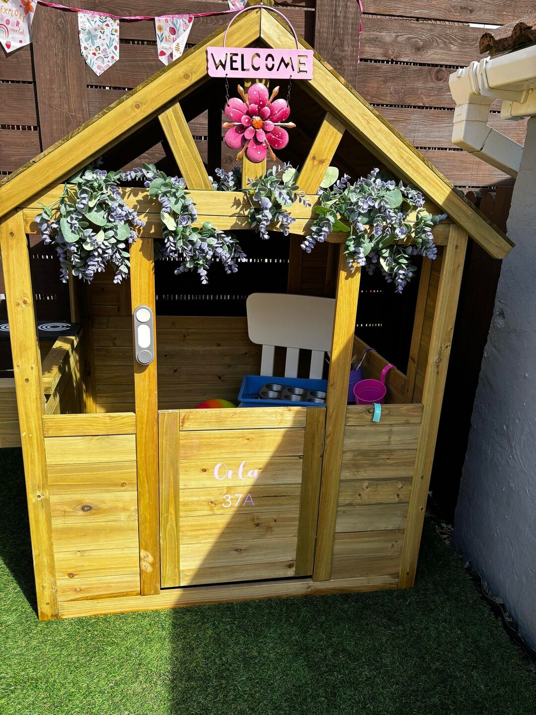 Playhouse House Number Decal - Play House Kids Play House House Number ...