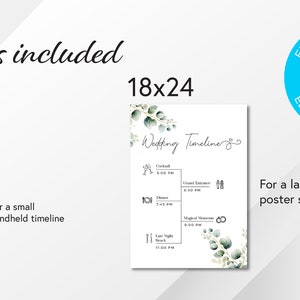 Wedding Timeline Template | DIY Printable | Templett Editable | Instant ...
