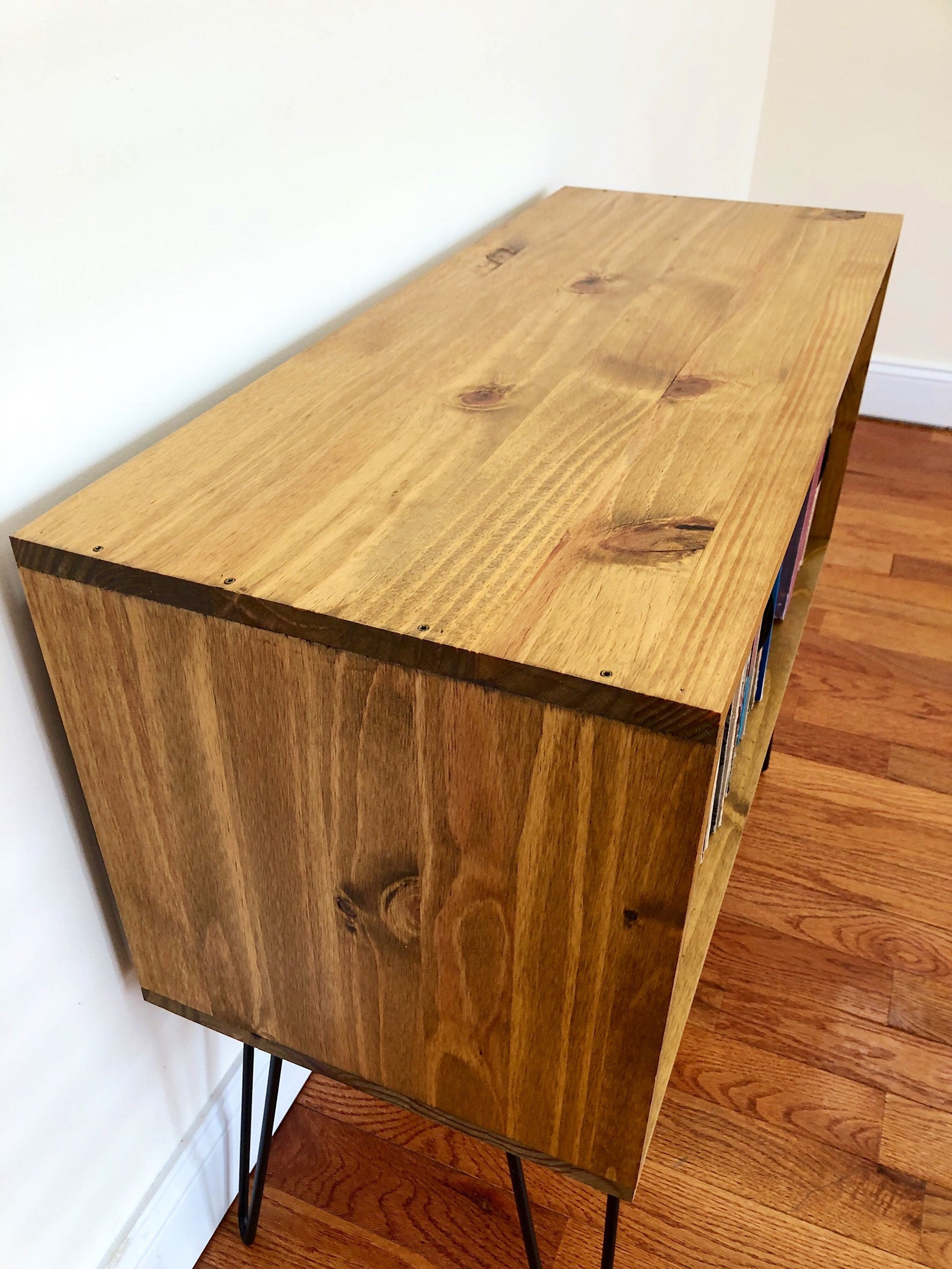 Mid Century Modern Vinyl Record Stand/turntable Stand/record Player ...