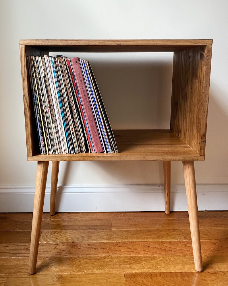 Mid Century Modern Vinyl Record Player Stand / Turntable - Etsy