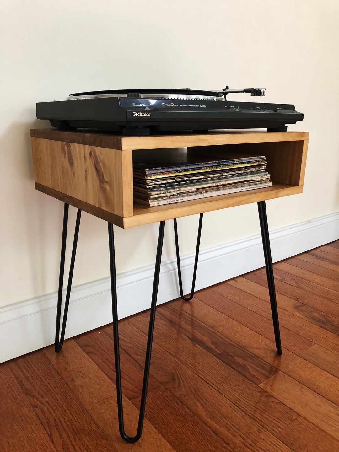 Vinyl Record Player Stand/end Table - Etsy