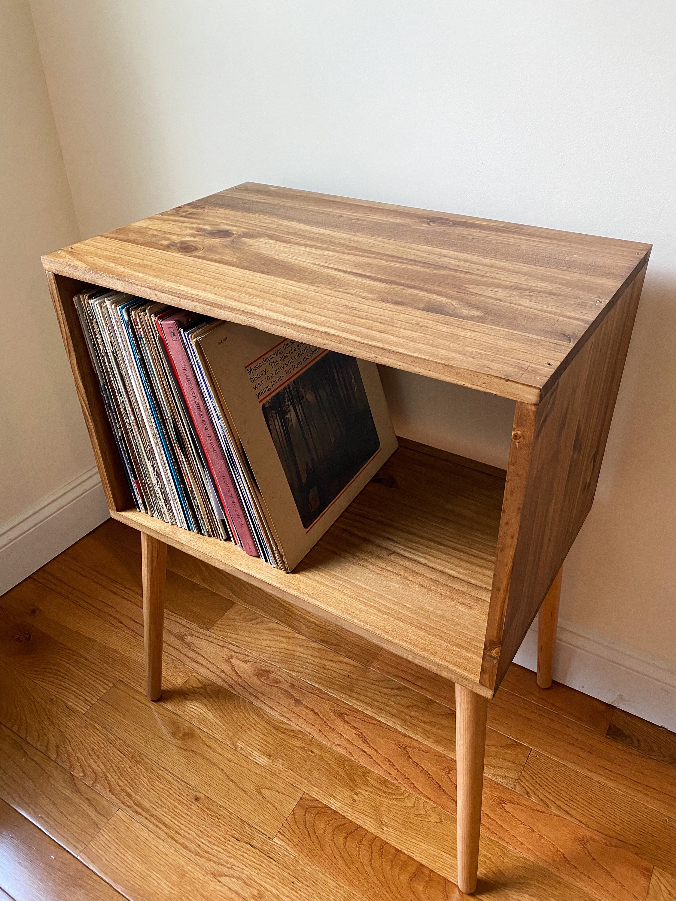 Mid Century Modern Vinyl Record Player Stand / Turntable - Etsy