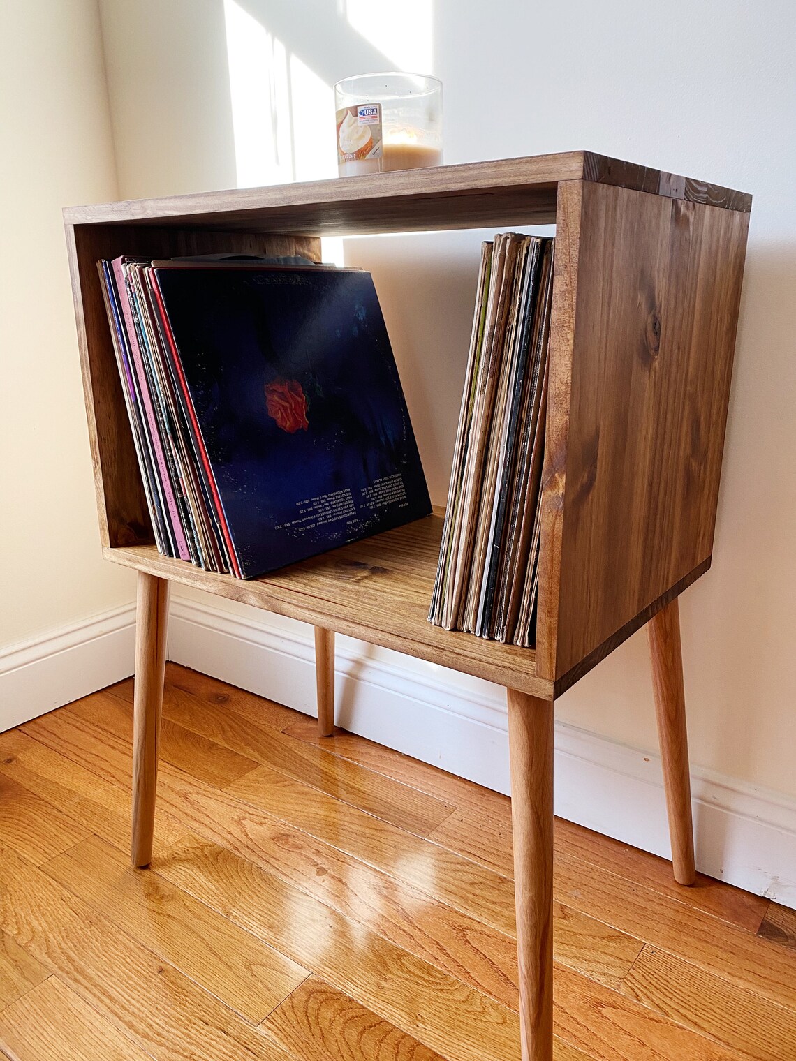 Mid Century Modern Vinyl Record Player Stand / Turntable - Etsy