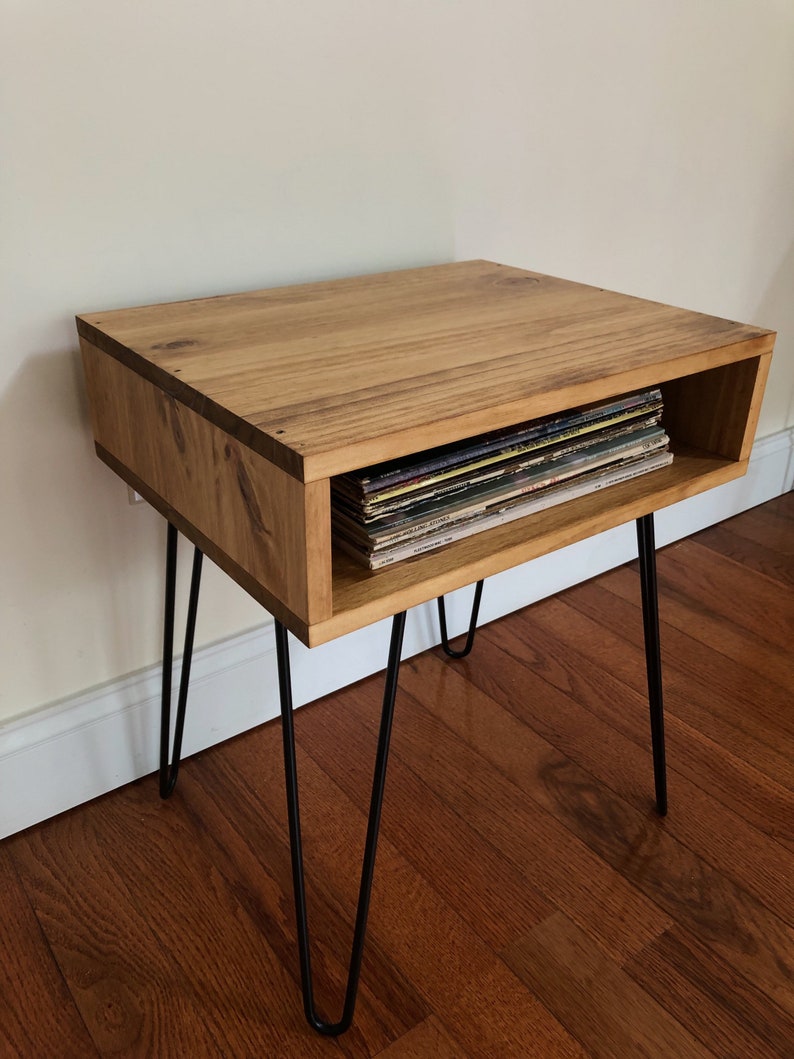 Vinyl Record Player Stand/end Table - Etsy