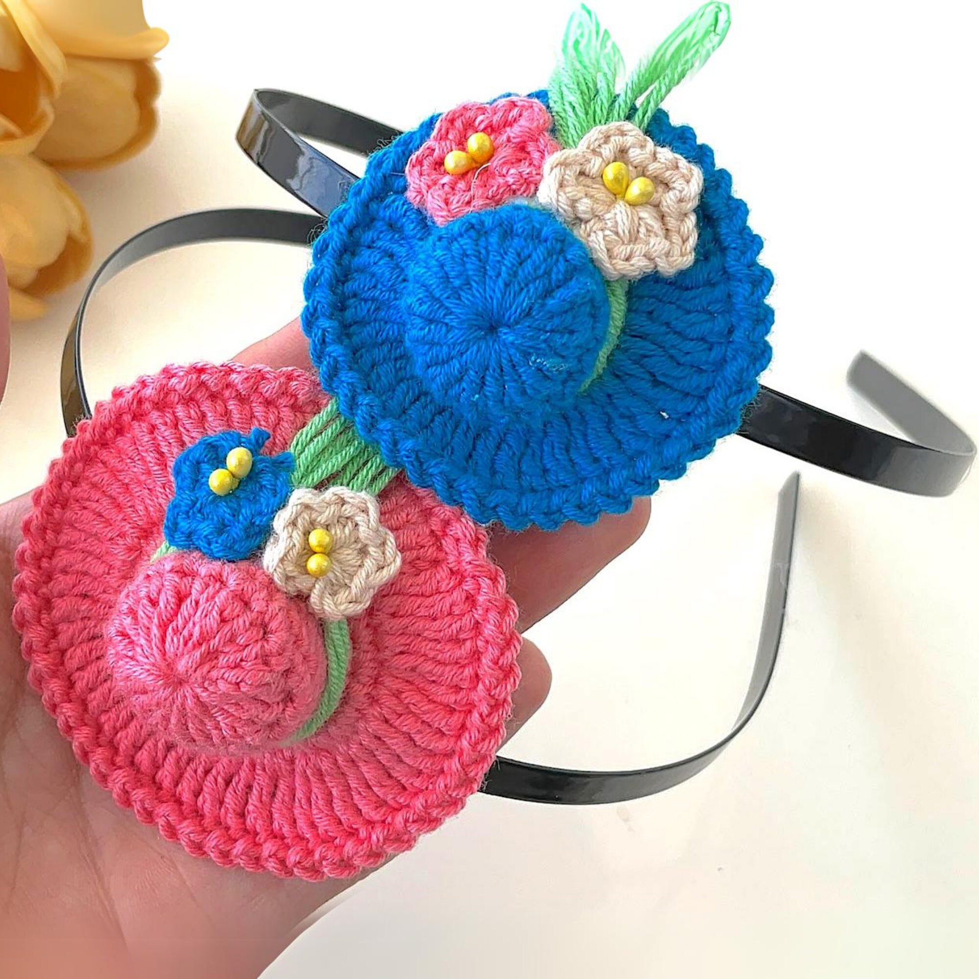 Crochet Mini Hat Pattern - Miniature Vacation Straw Hat - Tiny Crochet ...