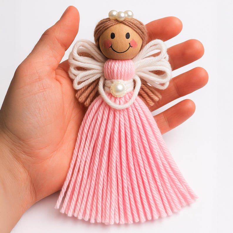DIY Yarn Angel Craft Pattern Tutorial, Beginner-friendly Easy Yarn ...