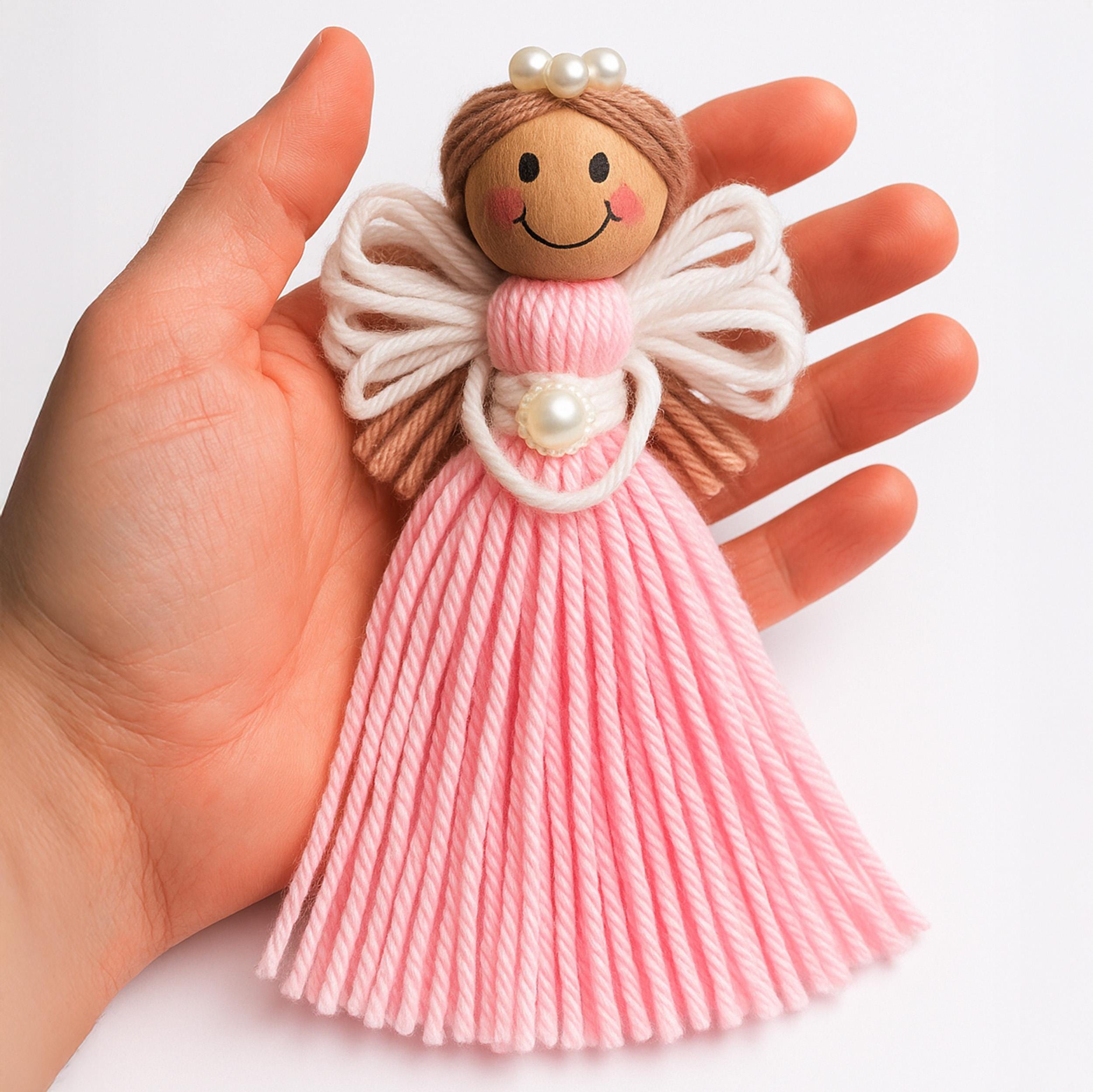 DIY Yarn Angel Craft Pattern Tutorial, Beginner-friendly Easy Yarn ...