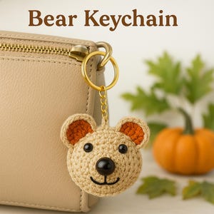 Mini Amigurumi Teddy Bear Keychain Pattern | Small Crochet Teddy Bear ...