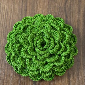 Crochet Rose Succulent Coaster Pattern, Layered Flower Design (PDF ...