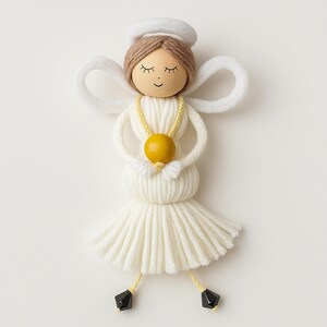 Yarn Angel Doll PDF Pattern, Christmas Ornament Craft (digital Download ...