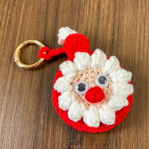 Crochet Santa Claus Keychain and Ornament PDF Pattern, DIY Christmas ...