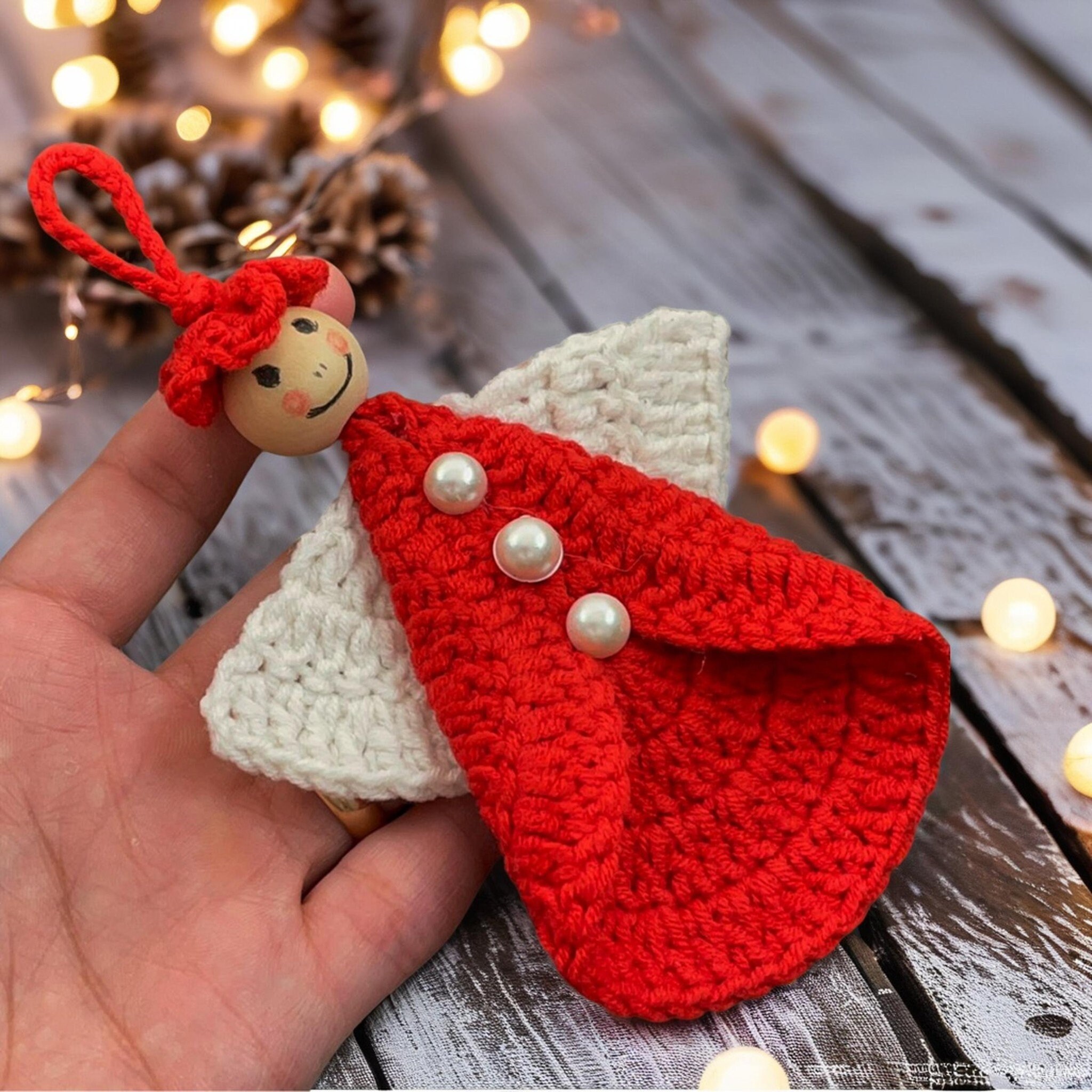 Crochet Angel Tree Topper Pattern | Guardian Angel Christmas Ornament ...