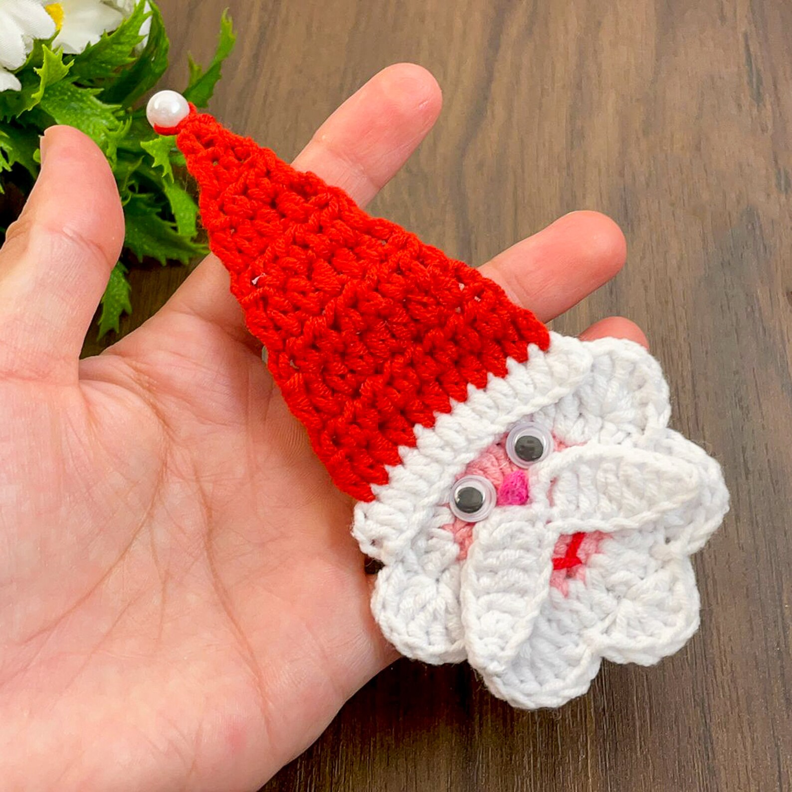 Santa Claus Applique Pattern, Christmas Crochet Tutorial for Ornament ...